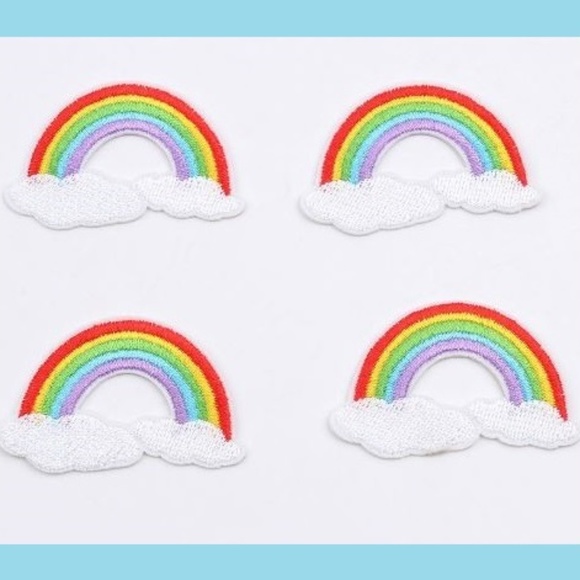 Other | New Rainbow Patches 4pack Rainbows Iron On Badges | Poshmark